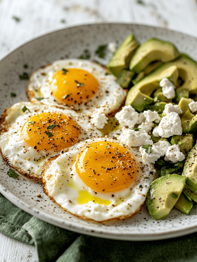 Huevos fritos con Queso de Cabra y Palta - FoodBox